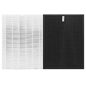 WOCASE HR900 Filter Replacement Filter T Set Compatible with Winix HR900 Ultimate Pet Air Purifier, True HEPA Filter+ Activated Carbon Filter,Part Number 1712-0093-00/Filter T&1712-0094-00/ Filter U