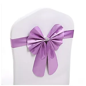 VVW&LIU 10 Pieces Wedding Ceremony Decor Red Blue Already Bow Tie Hotel Banquet Chair Sash Band Conference Event Birthday Party Favor,M,10 pcs