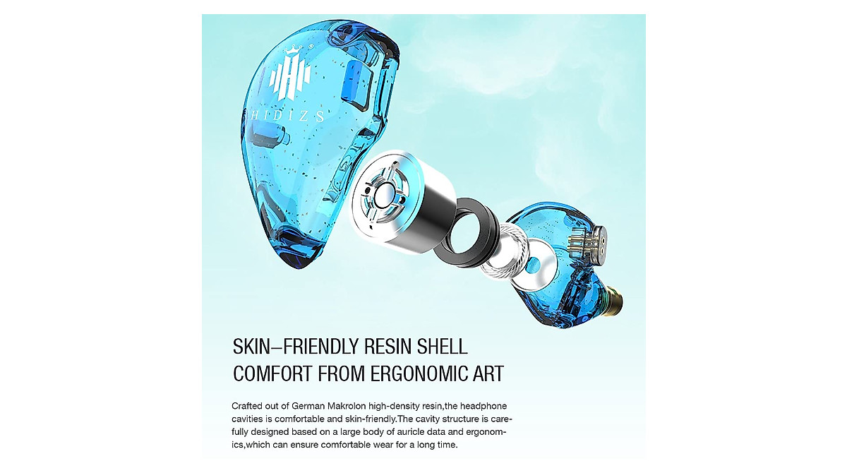 Hidizs MS1-Rainbow in-Ear Monitors Headphones, Hi Res IEMs Earphones ...