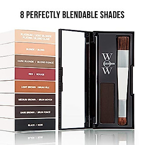 Color Wow Root Cover Up, Dark Brown – Instantly cover greys + touch up highlights, create thicker looking hairlines, water resistant, sweat resistant - No mess multi award winning root touch up