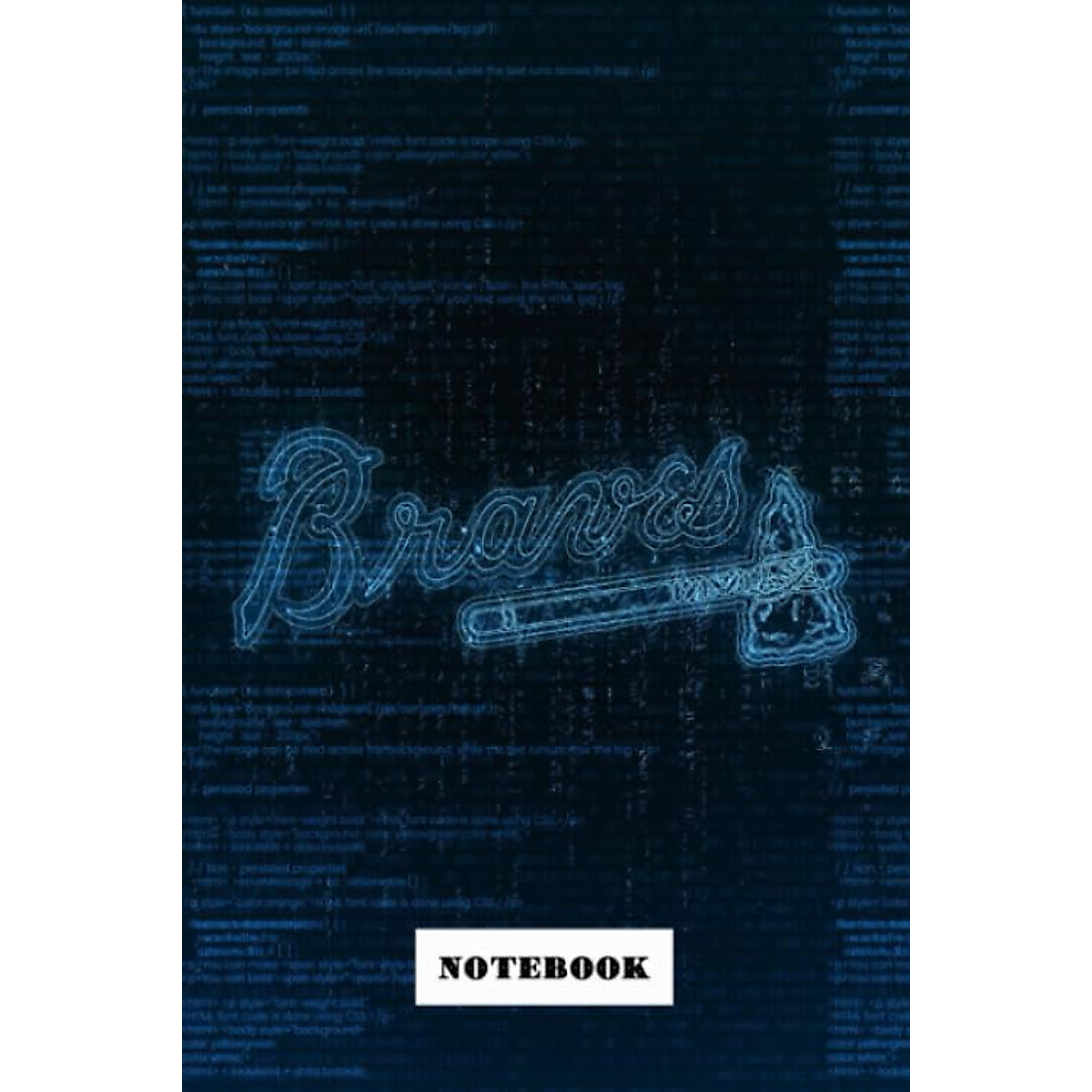Notebook : Atlanta Braves Lined Notebook Journal 102 Pages - Independence Day Gift Types #15