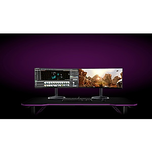Cooler Master GD160 PC Gamimg Desk, Onesize, Black, Purple
