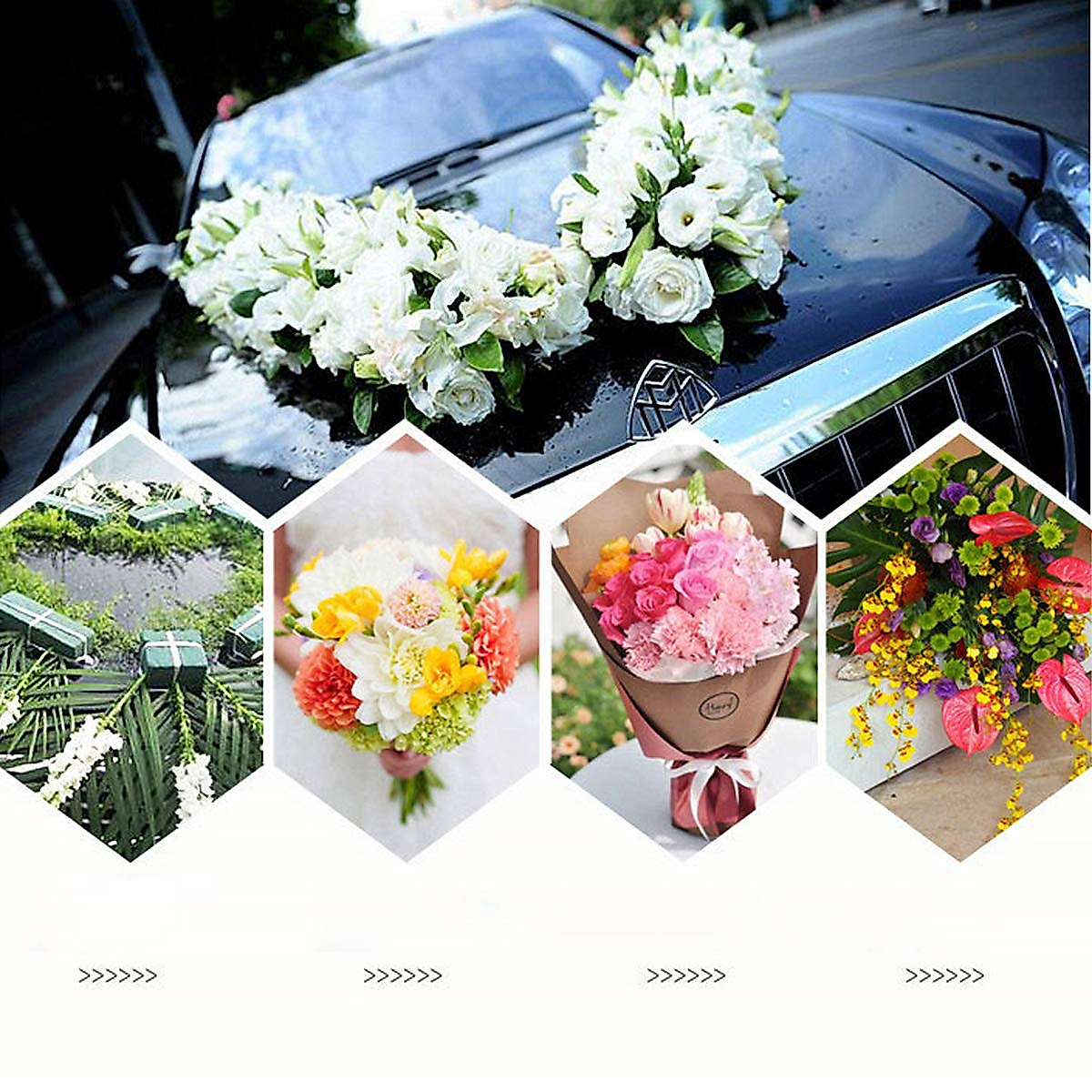 6 PCS Floral Foam Bricks, Florist Flower Foam Green Bricks Flower Arrangement Brick Supplies for Florist Craft