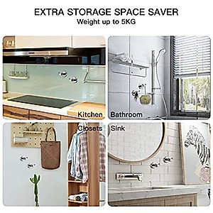 CRO DECOR 2 Pack Towel Hooks, Coat Clothes Hook SUS304 Stainless Steel Robe Hanger Heavy Duty Wall Hooks for Bathroom Kitchen Chrome Polished