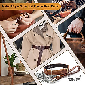 Leather Strap - Full Grain Buffalo Leather Strips for Crafts – Brown Leather Straps Ideal for Arts and Crafts, Tooling, Jewelry, DIY Home Decor, & More - Durable Tooling Leather Strip (1.5" x 60")