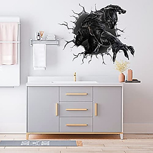 3D Superhero Wall Decals Vinyl Art Home Decor Kids Room Playroom Studios Wall Décor PVC Decoration Gift Supplies(15.7“x19.6")