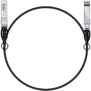 WKTELCOM DAC Cable SFP+ 10G Copper CU1M，Twinax AWG Direct Attach Copper Passive Storage Cable for Cisco SFP-H10GB-CU1M, Ubiquiti, Netgear, Mikrotik, and All Other Generic Devices (1Meter)
