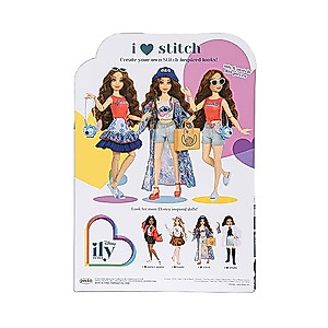 Disney ily 4EVER Dolls Disney 100 - Stitch 11.5" Tall with 13 Points of Articulation, Two Complete Mix-and-Match Outfits and Glittery Mickey Ring for You!