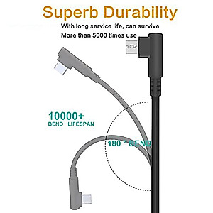 Adhiper PTH660 Charging Cable Replacement Data Sync USB Cable Power Supply Cord Wire Compatible Wacom Intuos Pro PTH-860 PTH860 PTH-660 (200cm/Black)