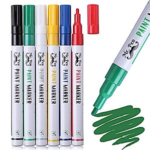 Mr. Pen- Paint Markers, 6 Pack, Paint Pens, Fine Point Markers, Permanent Markers Assorted Colors, Fine Tip Permanent Markers, Permanent Markers Fine Point, Oil Based Paint Markers, Colored Paint Pen