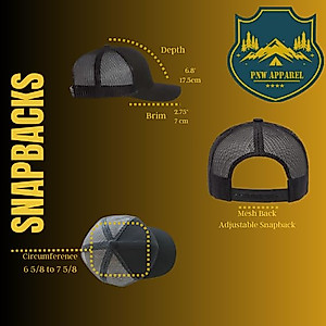 California Trucker Hat w/Golden State Bear Patch (Black/Black)