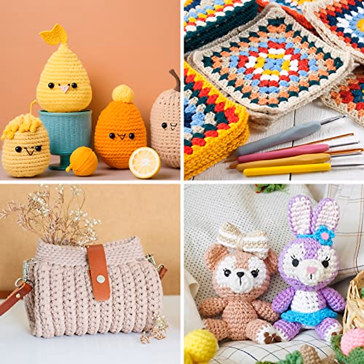 50g Blue Yarn for Crocheting and Knitting;80M Cotton Yarn for Beginners with Easy-to-See Stitches;Worsted-Weight Medium #4;Cotton-Nylon Blend Yarn for Beginners Crochet Kit Making 1PACK