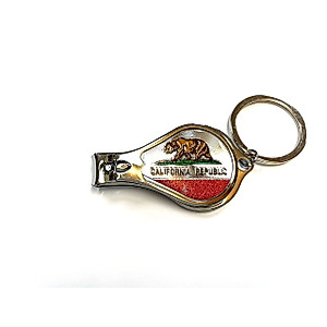 Sureg California Keychain Bottle Opener Set of 6 - California Souvenir Keychains Bundle Pack of 6