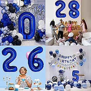 Giant,40inch Dark Blue 7 Balloon Number 40 Inch Navy BLUE Number 7 Balloon for 7th Jungle Party Decorations | Number 7 Balloons For Birthdays | 7th Birthday Balloons for Boys, 7th Birthday Party