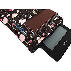 Poppy Flower Book Sleeve - Book Cover for Hardcover and Paperback - Book Lover Gift - Notebooks and Pens Not Included