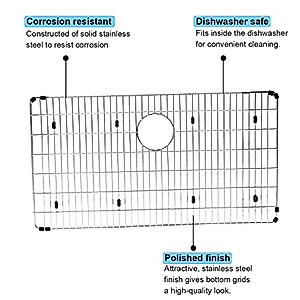 EBG2815 Stainless Steel Bottom Grid,for Elkay sink bowls 28-1/4" x 15-1/4" x 1-1/4"Sink Grid,Sink Rack for Bottom of Sink,Kitchen Sink Grid,Sink Protector,Sink Bottom Grid