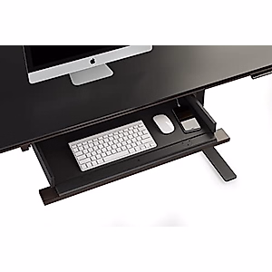 BDI Sequel 6159 Lift Desk Keyboard/Storage Drawer, Charcoal Stained Ash Wood
