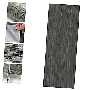 DOITOOL 4pcs Vinyl Bathroom Decals Wood Floor Carpet Grain Home Decor Stickers Cmxcm Laminate Wall Decorative Decal Self-Adhesive Kitchen for Tiles Bedroom Flooring Removable Sticker