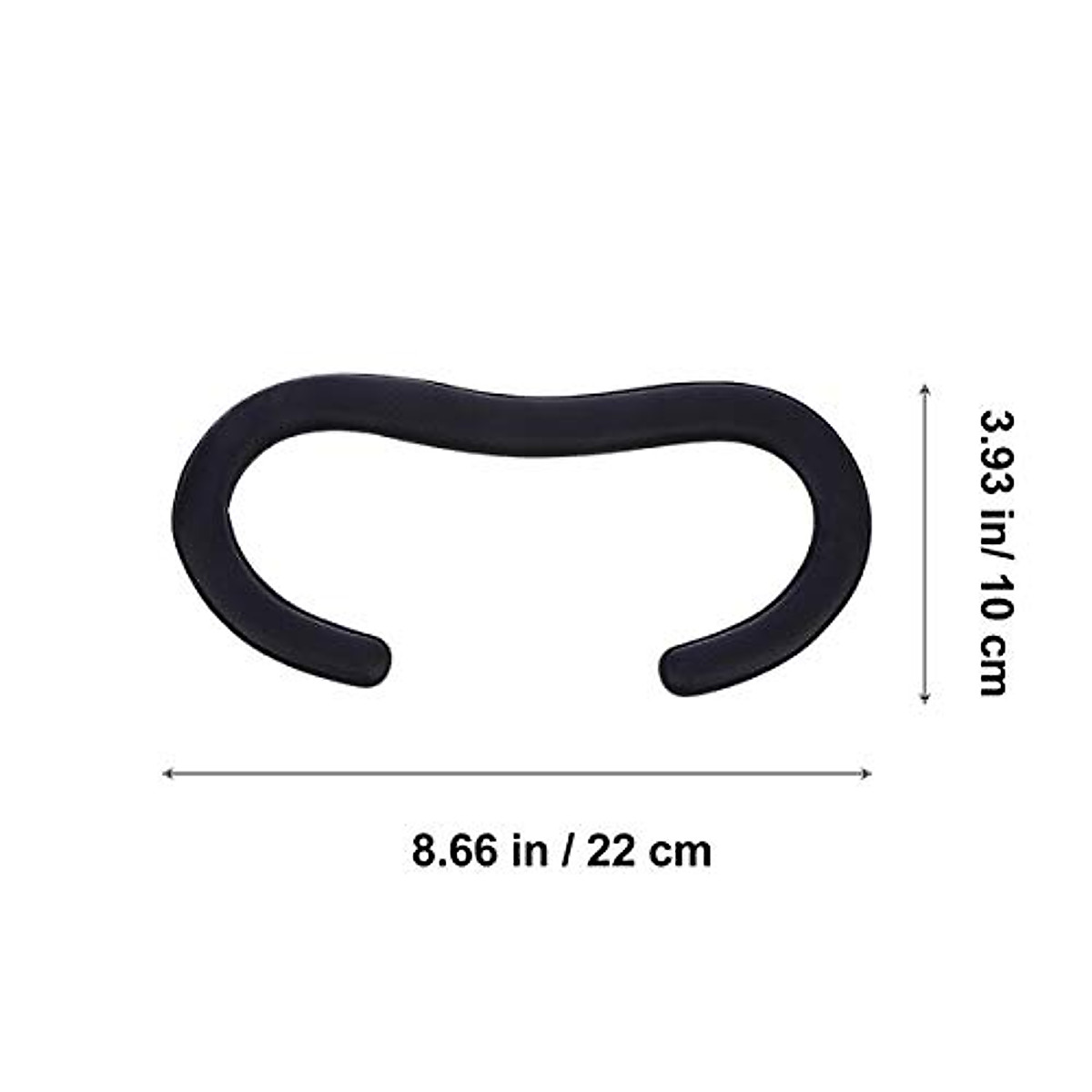 Hemobllo VR Face Cover Cushion Replacement PU Foam Soft Eye M-Ask Pad Compatible for Oculus Rift Cv1 VR Black