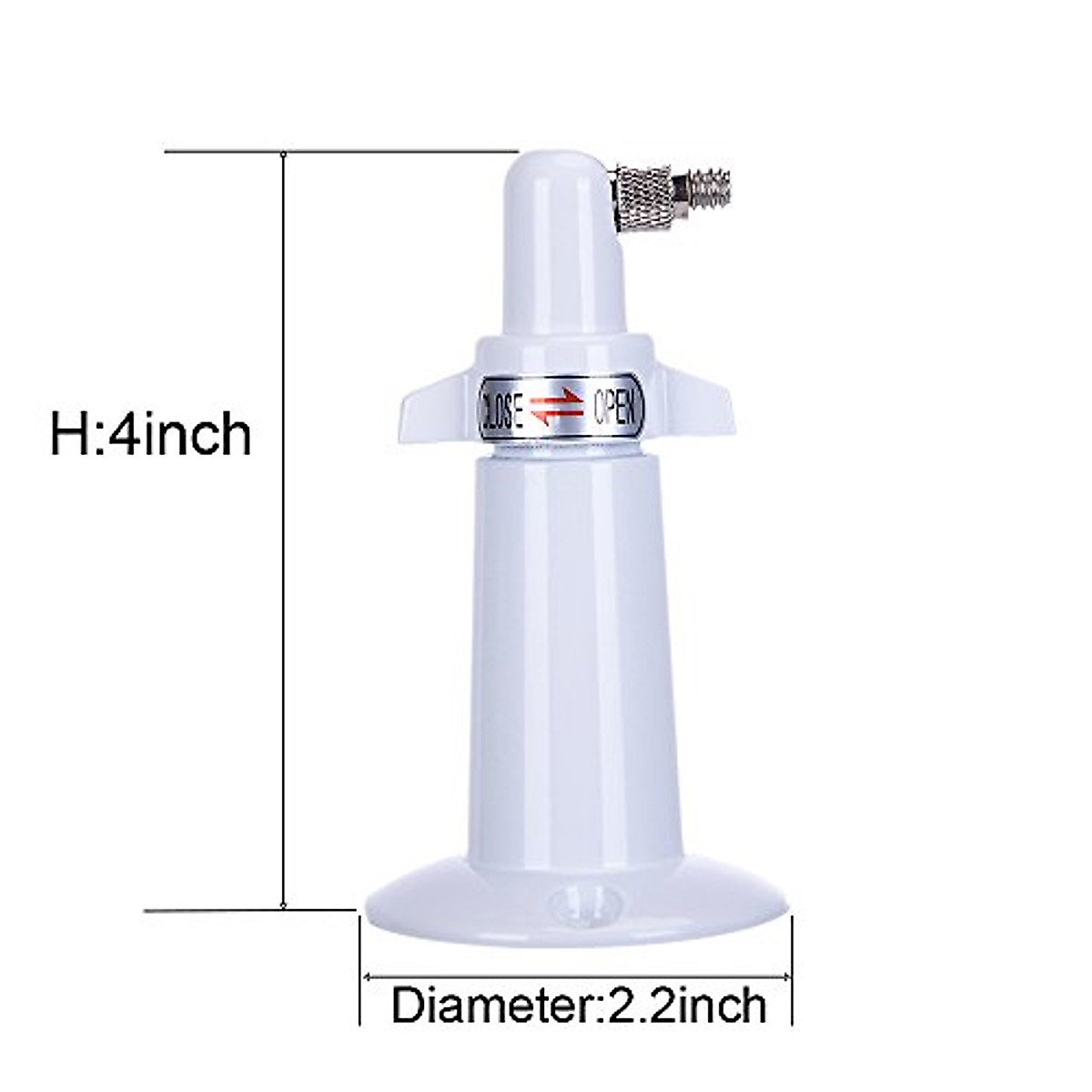 Haoyou Metal Adjustable Mounts Bracket Mount Outdoor/Indoor Compatible with Arlo pro 4/pro 2/Arlo pro/Arlo Ultra/Ultra 2/ Arlo Go/Arlo Essential Spotlight Cameras（2 Pack White）