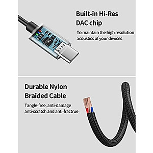 USB Type C Headphones in-Ear Earphones USB C Wired Earbuds with Mic Volume Control Crisp Sound Bass for Samsung Galaxy S23 S22 S21 S20 Ultra Note 10+ A53 Z Flip4 Fold4,iPad Pro Air,Pixel 7 6 Pro 6a 5