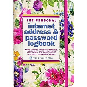Peony Garden Internet Address & Password Logbook