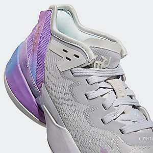 adidas Unisex D.O.N. Issue 4 Basketball Shoe, Dash Grey/Bliss Lilac/Grey, 11 US Men