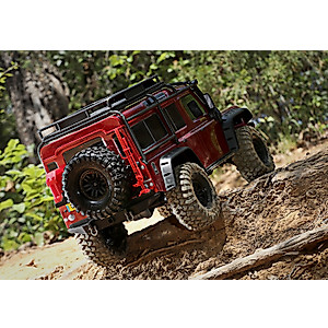 Traxxas 1/10 Scale TRX-4 Scale and Trail Crawler with 2.4GHz TQi Radio, Red