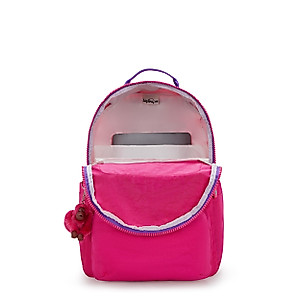 Kipling Women's Seoul 15” Laptop Backpack, Durable, Roomy with Padded Shoulder Straps, School Bag, Ultimate Dots, 13.75''L x 17.25''H x 8''D