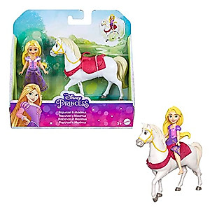 Disney Princess Rapunzel Small Doll and Maximus Horse with Saddle, from Disney Movie Tangled
