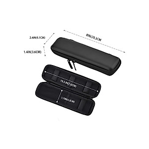 NUENSS-ROR Black Pencil Case EVA Hard Shell Pen Case Holder for Executive Fountain and Stylus Touch Pen pencil USB Cables and Electronic Cigarette