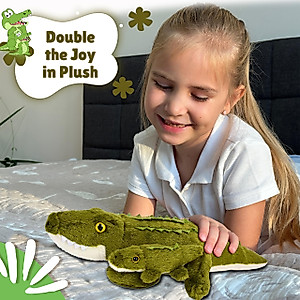 Forest & Twelfth Mom & Baby Mini River Otter, Stuffed Animals for Kids, Baby Shower Decorations, Nursery Decor, River Animals for Toddlers, Stuffed River Otter, Soft, Plush Toy (River Otter)