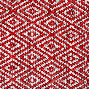 DII Reversible Indoor/Outdoor Diamond Woven Rug, 4x6', Rust