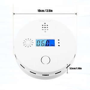 Carbon Monoxide Detector,CO Alarm Detector with Digital Display and Sound Alarm for Home 2pcs