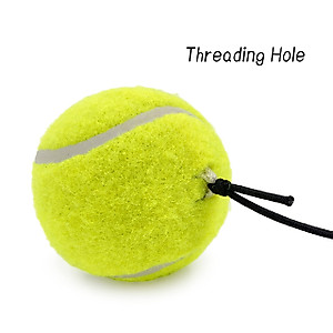 TaktZeit Tennis Balls with String Spare Balls for Tennis Trainer Tennis Balls for Rebound Baseboard Self Tennis Training Tool