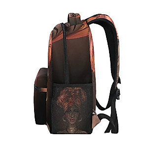 ALAZA African Lovely Girl Women Backpack Daypack College School Travel Shoulder Bag