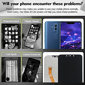 LCD Screen Replacement for Huawei Mate 20 Lite SNE-LX1 SNE-LX3/Maimang 7 2018 6.3" LCD Display Touch Screen Digitizer Assembly with Tools