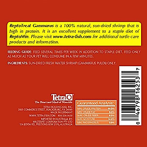 Tetrafauna ReptoTreat Gammarus 0.35 Ounce, Shrimp Treat For Aquatic Turtles, Newts And Frogs