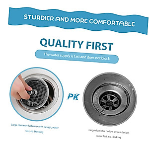 OSALADI 6 Pcs Filter Net Floor Drainer Floor Drain Filter Sink Food Strainer Mesh Strainer Kitchen Sink Strainer Bathtub Drain Cover Stopper Drain Stainless Steel Take a Bath