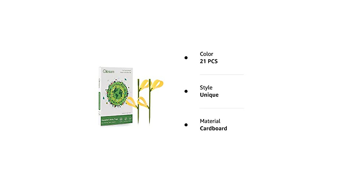 Garsum 21 Traps - Eco-Friendly Yellow Insect Traps for Plants