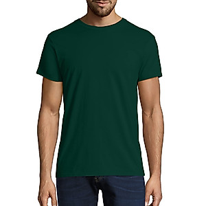 Hanes Men's Nano Premium Cotton T-Shirt (Pack of 2), Deep Forest, XX-Large