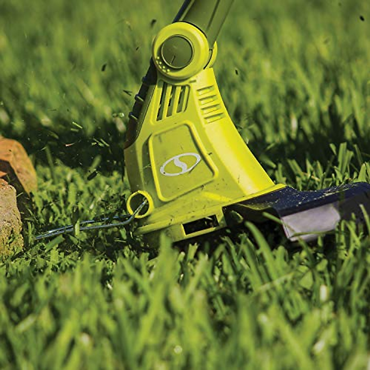 Sun Joe TRJ13STE Electric Grass Trimmer + Edger, 13-inch, 4-Amp, Telescoping Pole