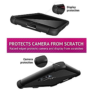 Casewe – Motorola Moto Z2 Force Flexible TPU Protective Bumper Case Cover/Compatible with Moto Mods - All Black Matte