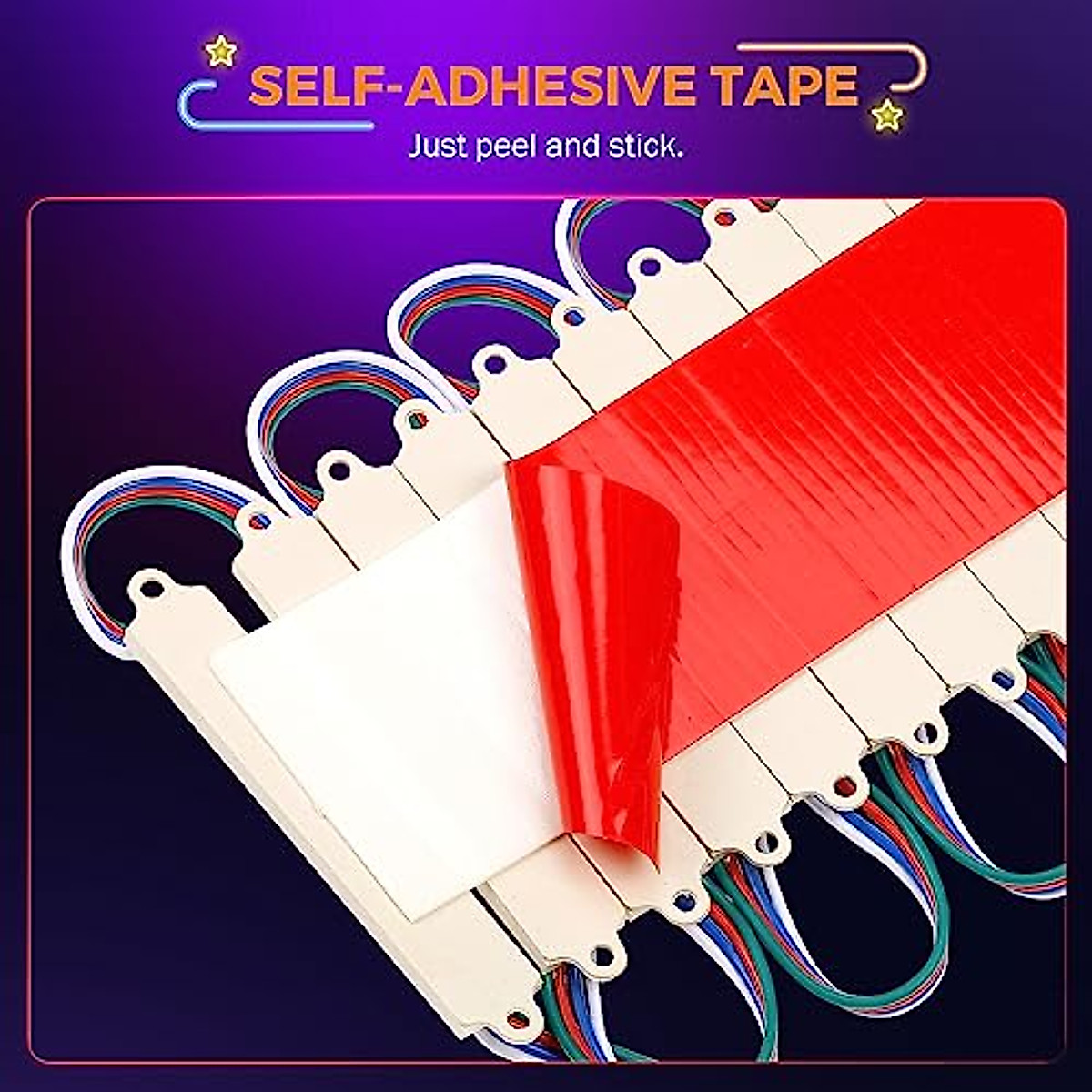 BEAMNOVA RGB Commercial Storefront Light Kit 40Ft Window Lights Modules with Remote, Bluetooth Control Box DC 12V Power Supply Transformer Adhesive Waterproof Outdoor Strip Lights