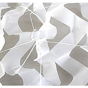 ZEYIJINCHUKOU White Camouflage Net for Hunting Decoration Outdoor Camping Awning Sunshade Shooting Outdoor CS (6X10M)