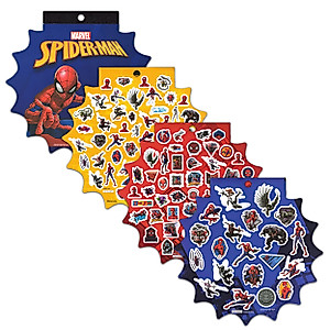 Marvel Shop Spiderman Backpack With Lunch Box For Boys ~ 5 Pc Bundle With 16 Inch Spiderman School Bag For Kids, Spiderman Lunch Bag, Stickers, And More | Spiderman School Supplies