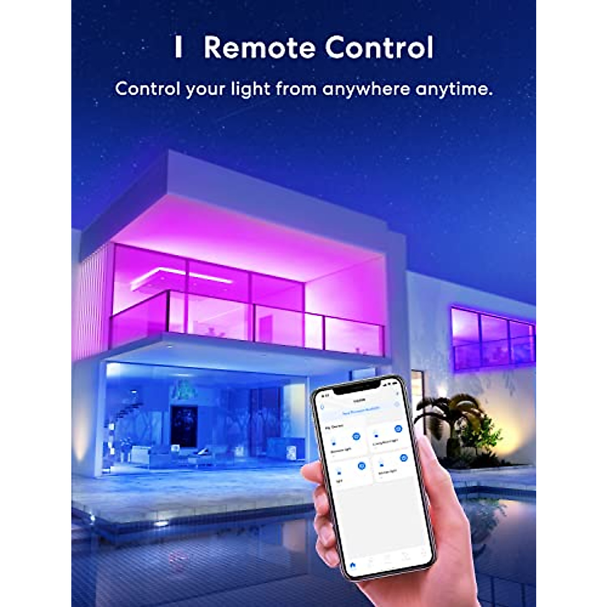 meross Smart Light Bulb, Smart WiFi LED Bulbs Works with Alexa, Google Home, Dimmable E26 Multicolor 2700K-6500K RGBWW, 810 Lumens 60W Equivalent, No Hub Required, 1 Pack