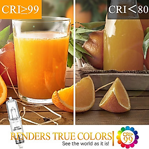 Lachesan JDE11 120v 100w, E11 Halogen Bulb（Replacement E11 Led Bulb） T4 Mini Candelabra Base, 2700K Warm White Dimmable for Chandeliers, Ceiling Fan, Table Lamps, Cabinet Lighting, 4 Pack