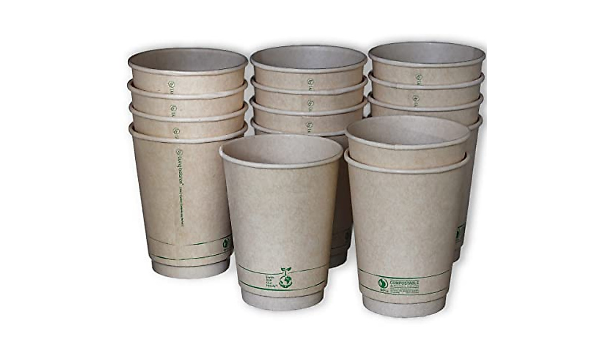 12oz Plastic-Free Coffee Cups by Living Balance | Eco & Leak-Proof