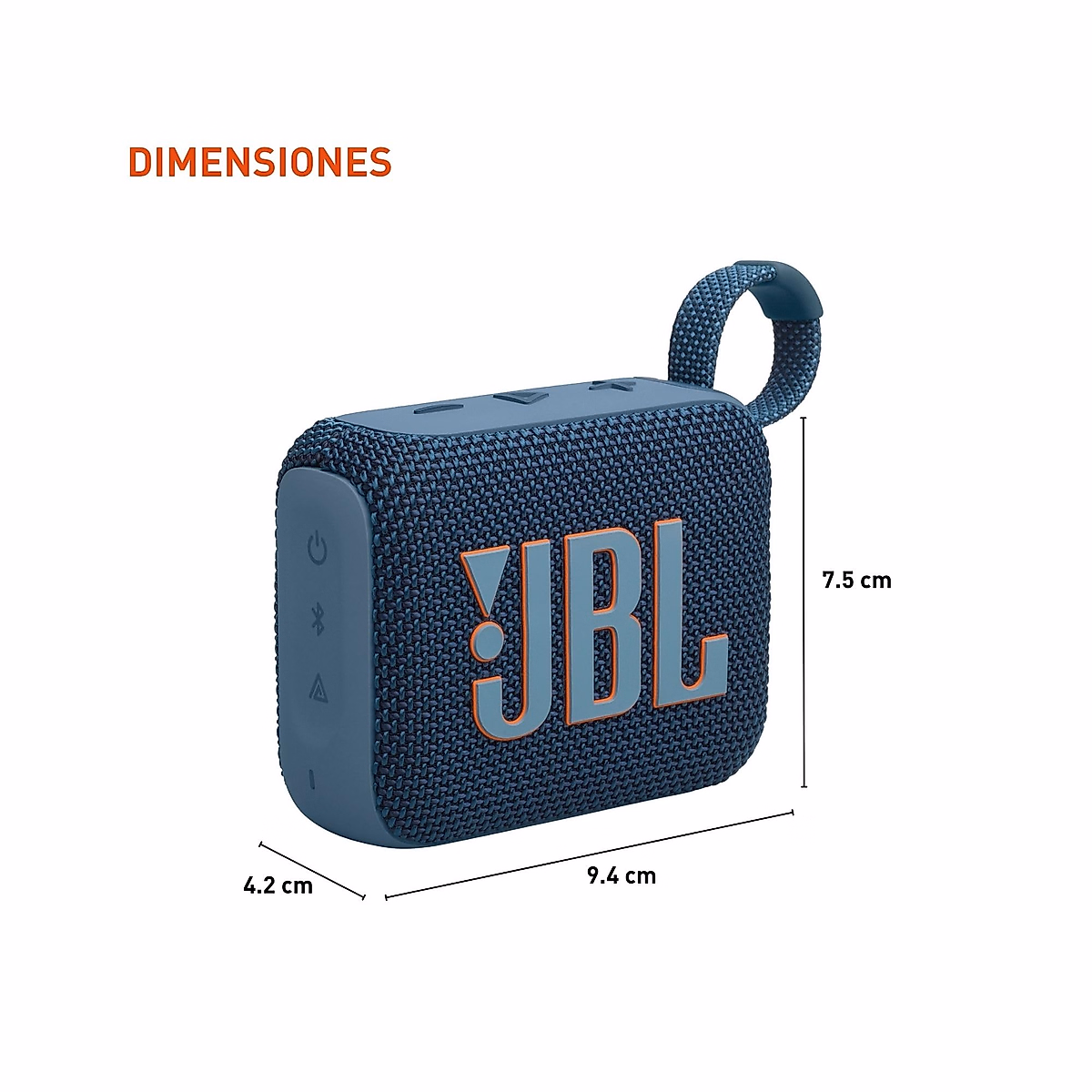 JBL JBLGO4BLUAM-Z Go 4 Portable Bluetooth Speaker, Blue - Certified Refurbished